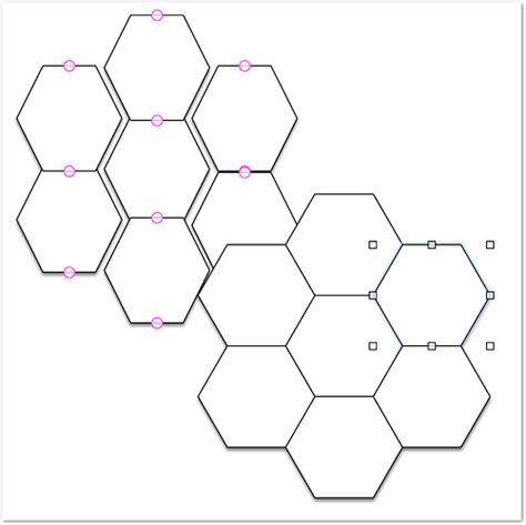 how to get correct hexagon shape omnigraffle for mac the omni