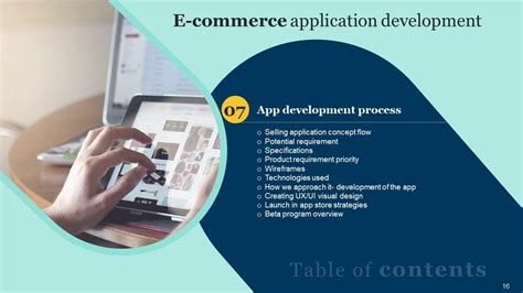 e commerce application development powerpoint presentation slides ppt slide