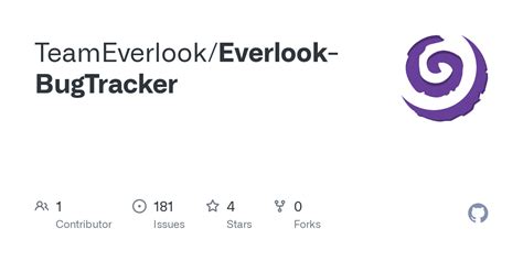 Github Teameverlookeverlook Bugtracker