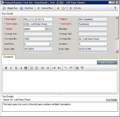 Hp Qc Exécution Des Tests