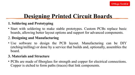 Designing Printed Circuit Boards Software Choices The Design Process Pptx