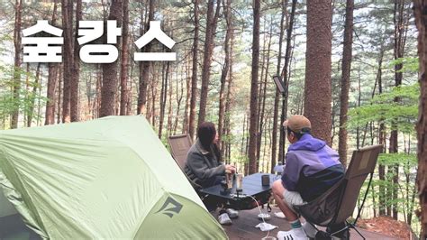 잣나무숲 백패킹🌲 서울 근교 경기도에 이런 조용한 백패킹 사이트가 있다니 오토캠핑에서 백패킹으로 초보 백패커
