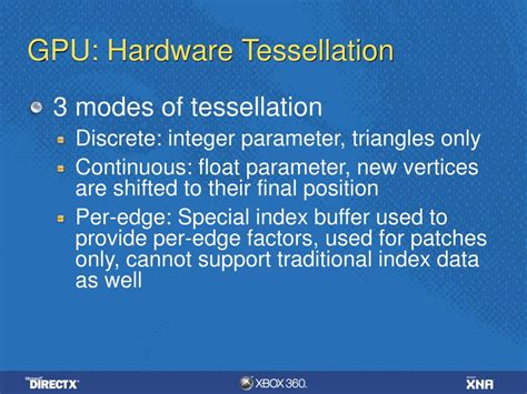 Ppt Next Generation Graphics Programming On Xbox 360 Powerpoint Presentation Id438326