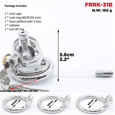 Frrk Tiny Sex Toys Small Stainless Steel Male Chastity Cage Bdsm Bondage Lock Tiny Penis Cock