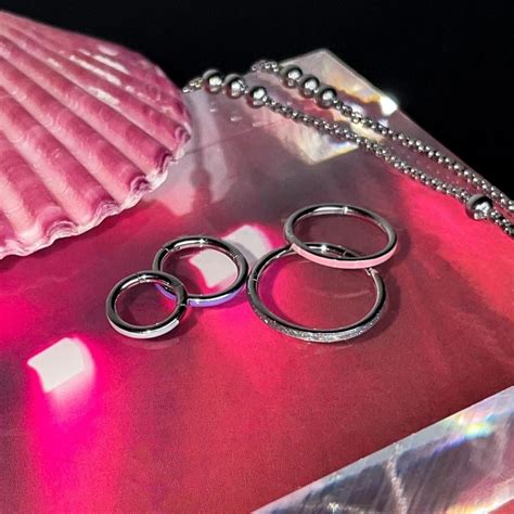 코코피어싱클럽 New 에폭 컬러 원터치 피어싱 링 4color 위시버킷