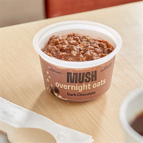 Mush Dark Chocolate Overnight Oats 5 Oz 8 Case