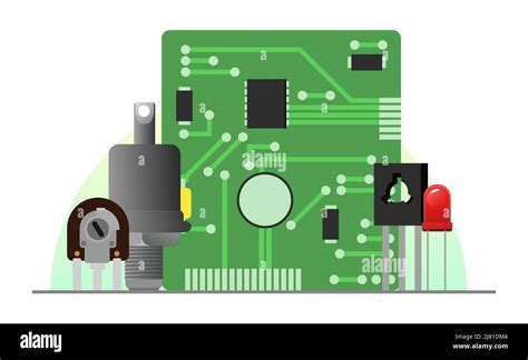 Set Of Radio Components Logo And Logotype Element For Radio Circuit