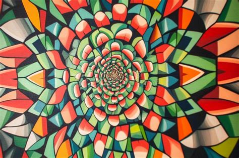 Colorful Geometric Patterns Create A Vibrant And Engaging Visual