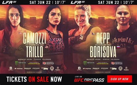 Brittany Camozzi Vs Sidney Trillo Strawweight Nejra Repp Vs Veronika Borisova