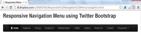 Responsive Navigation Menu Using Twitter Bootstrap Programmingfree