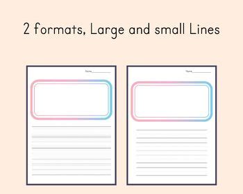 Lined Writing Paper With Picture Boxes By Ms Hohn Resources TPT
