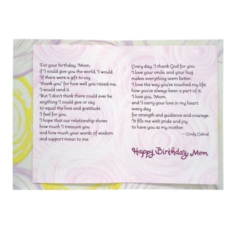 Greeting Card Happy Birthday Mom