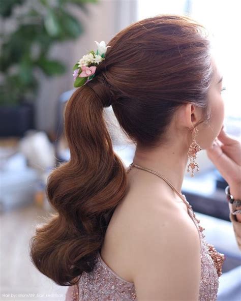 50 ไอเดียทรงผมเจ้าสาวชุดไทย รวบผมหางม้า Thainarak Net