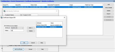 Install And Renew Certificates On Asa Managed By Asdm Cisco