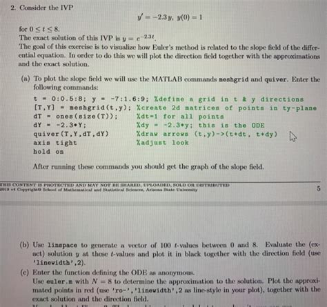 5 Repeat Problem 2 For Improved Euler Compare The