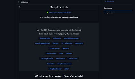 Deepfacelab Reviews Use Cases Features Pricing And Alternatives