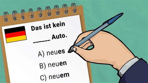 Відмінювання прикметників у німецькій мові ТАБЛИЦІ Німецька з нуля урок №52 Youtube