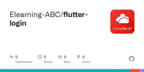 GitHub Elearning ABC Flutter Login