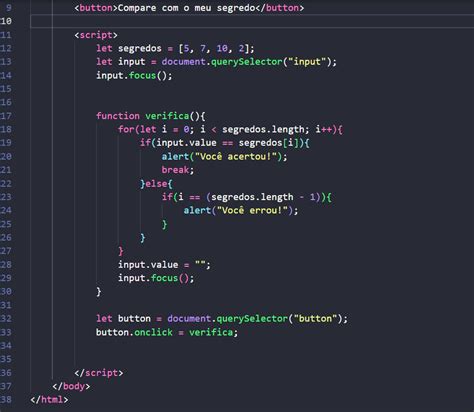 Outra solução para a mensagem de erro JavaScript e HTML desenvolva um jogo e pratique lógica