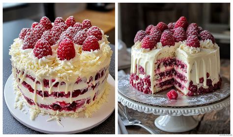 თეთრი შოკოლადის და ჟოლოს ტორტი Rogor Ge