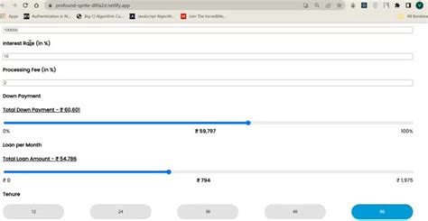 🎉 Completed React Emi Calculator Project 🧮💼 Vignesh T Posted On The