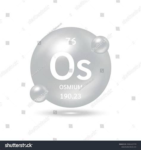 Osmium Molecule Models Silver Grey Chemical Stock Vector Royalty Free 2181127779 Shutterstock