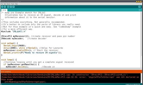 irlib2 and linux mint 18 0 programming arduino forum