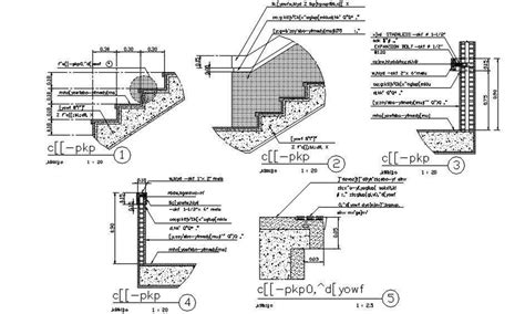 Section View Of Control Room Staircase Details Are Given In This 2d Autocad Dwg Drawing File