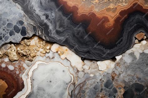 Premium Photo Patterned Raw Marble Texture In Earth Colors