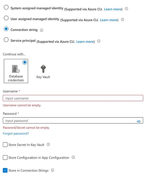 Azure Using Key Vault In App Service Deployment Slot Service Connector Stack Overflow