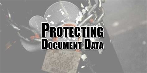 Protecting Document Data To Comply With International Regulation
