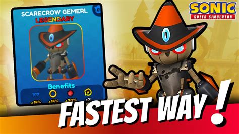 ⚡️the Fastest Way To Unlock Scarecrow Gemerl In Sonic Speed Simulator