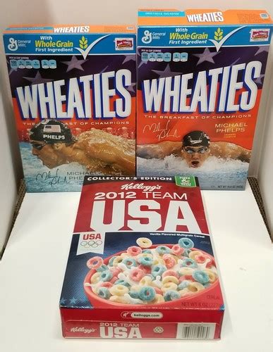 Kelloggs General Mills Wheaties Michael Phelps Swimming Olympics Usa