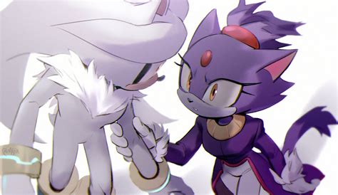 Blaze The Cat And Silver The Hedgehog Sonic Drawn By Miijiu Danbooru