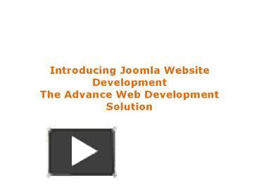 PPT Joomla Website Development The Advance Web Development Solution PowerPoint Presentation