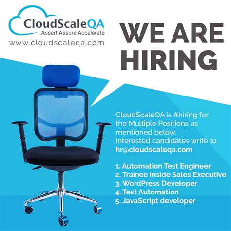 Hiring Cloudscaleqa Cloudscale Softwaretesting Qa Testing