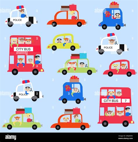 Seamless Car Pattern Stock Vector Image And Art Alamy