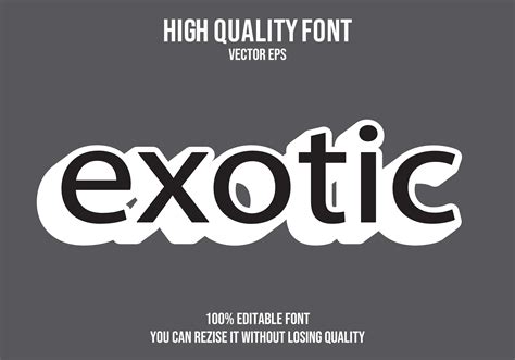 Exotic Vector Text Effect Fully Editable Graphic By Kazim Abbas1996