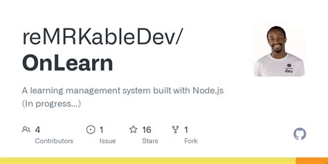 Github Remrkabledev Onlearn A Learning Management System Built With Node Js In Progress