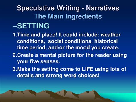 Ppt Speculative Writing How To Write Your Best Story Powerpoint