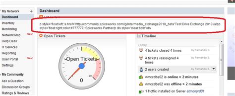 Sw Dashboard Annoying Msg Spiceworks Support Spiceworks Community