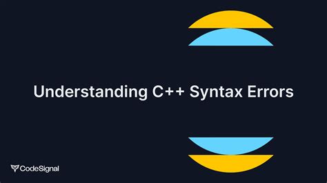 Understanding C Syntax Errors Codesignal Learn