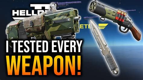 Glitch Unlimited Helldivers 2 Tested All Weapons In Viper Commando
