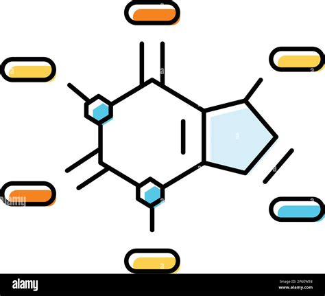 Chemistry Molecular Structure Color Icon Vector Illustration Stock Vector Image And Art Alamy