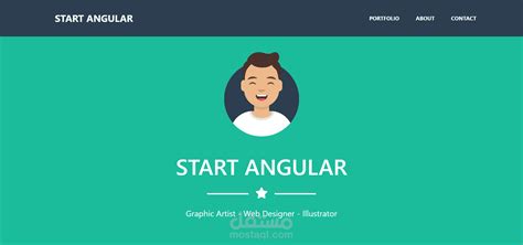 Angular Landing Page مستقل