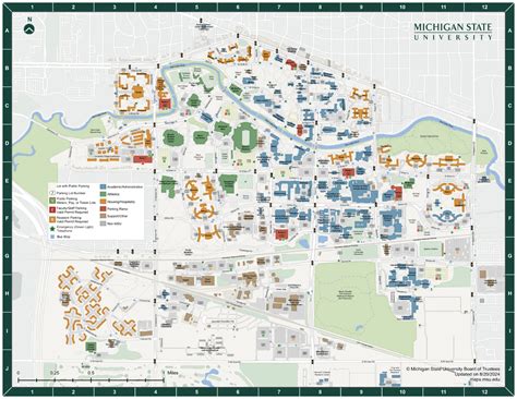 Michigan State University Campus Map All Maps One For All