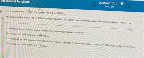 Solved Use A Calculator With A Yx Key Or A Key To Solve The