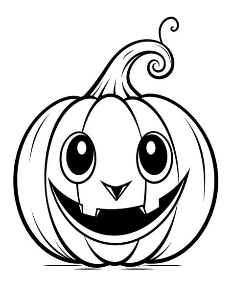 Cute Pumpkin Coloring Pages