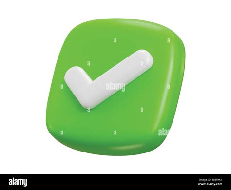 Check Mark Icon 3d Render Concept Of Check List Button Best Choice For Right Success Tick