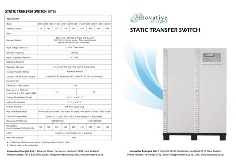 Static Transfer Switch